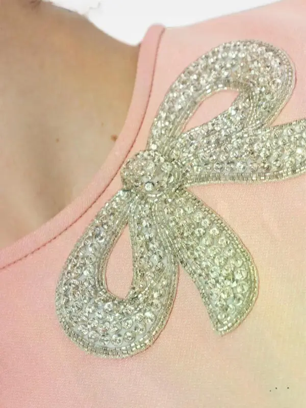 Valentino Garavani Bow-embellished Shift Mini Dress