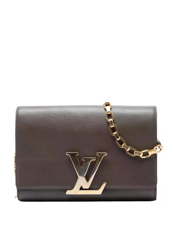LOUIS VUITTON 2013 Leather Louise Chain Mm Shoulder Bag - Grey