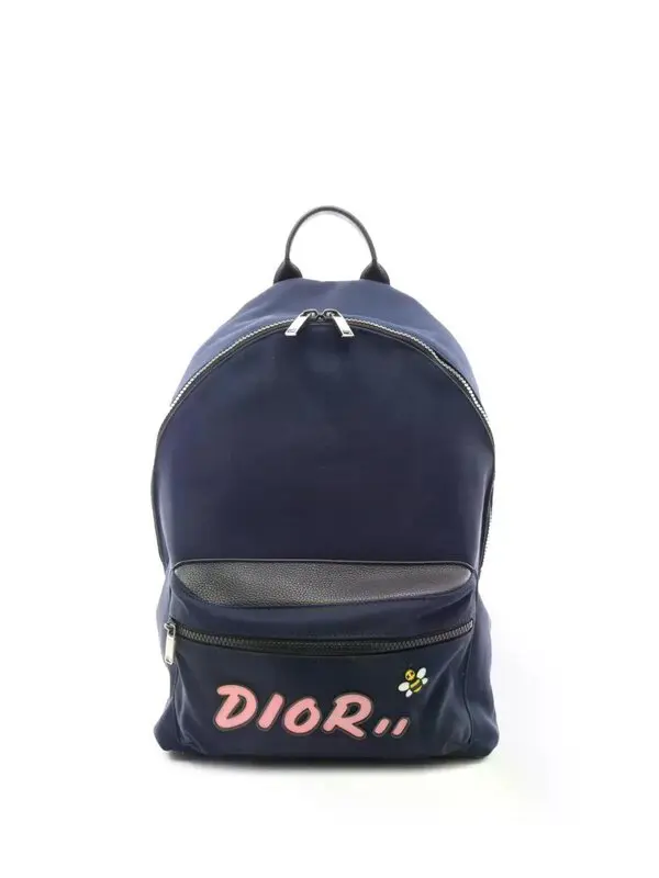 Dior 2018 Kaws Nylon Rider Backpack - Blue