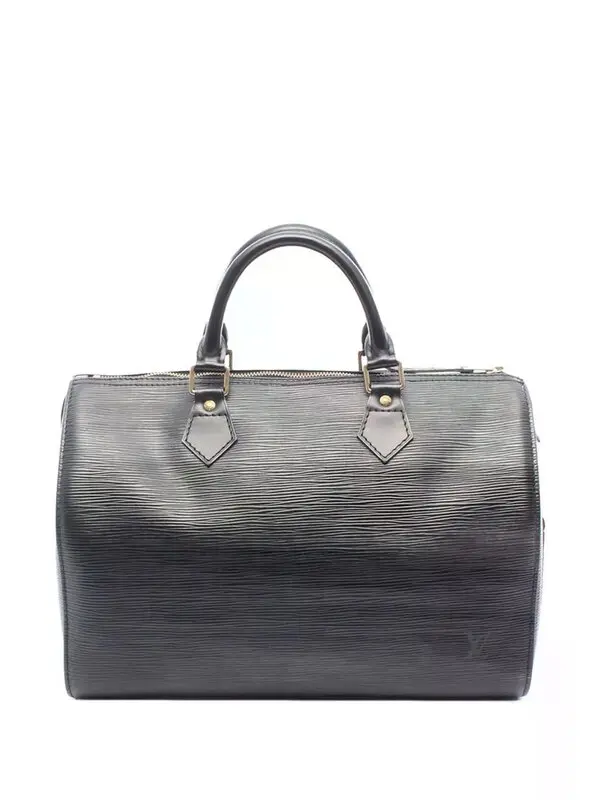 LOUIS VUITTON Epi Speedy 30 Boston Bag - Black