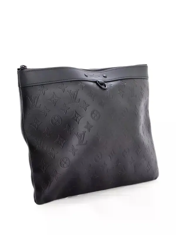 LOUIS VUITTON Discovery Pochette Monogram Shadow Leather Gm Pouch