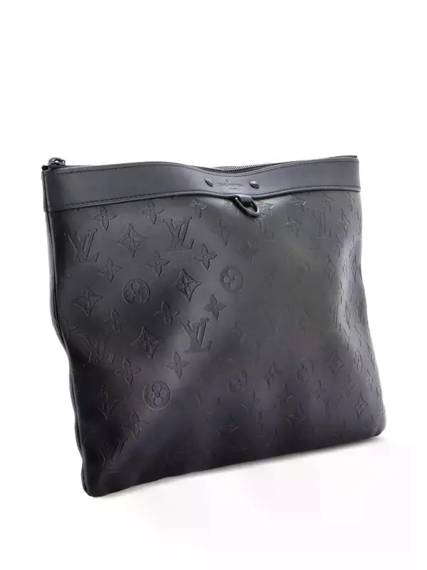 LOUIS VUITTON Discovery Pochette Monogram Shadow Leather Gm Pouch