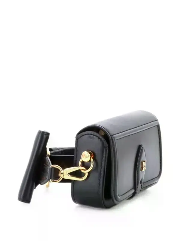 LOUIS VUITTON Officier Pouch Leather Crossbody Bag - Black