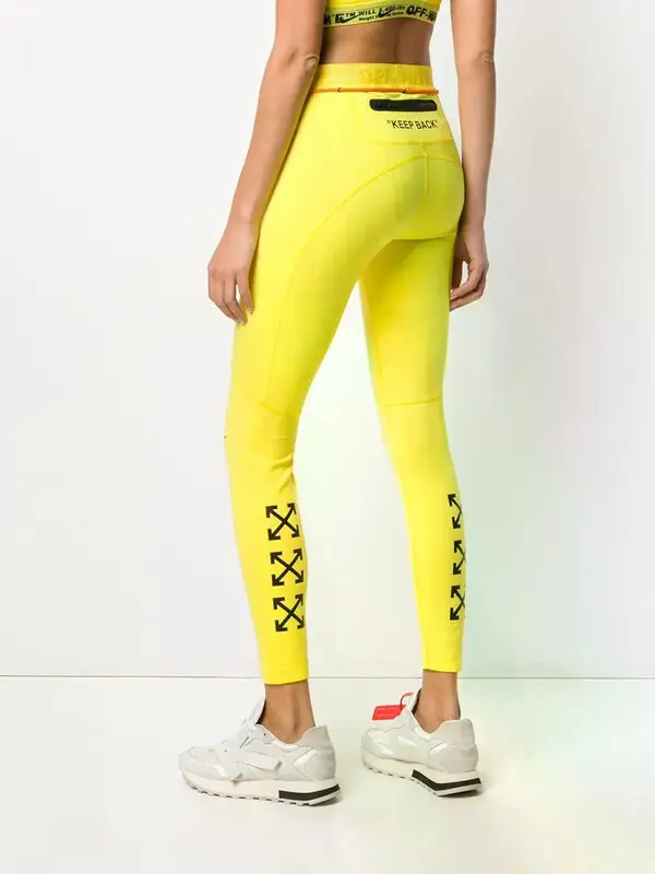 Off-White X Nike Logo Waistband Performance Leggings