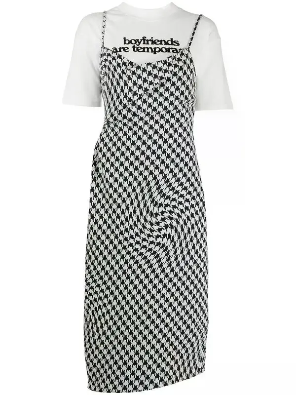 Off-White Houndstooth Layered T-shirt