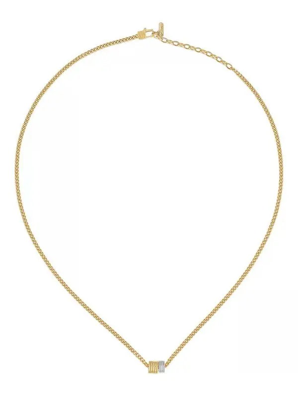 IVI Octagon Mini Double-charm Necklace