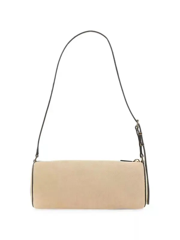 Michael Kors Izzy Logo-plaque Leather Shoulder Bag - Neutrals