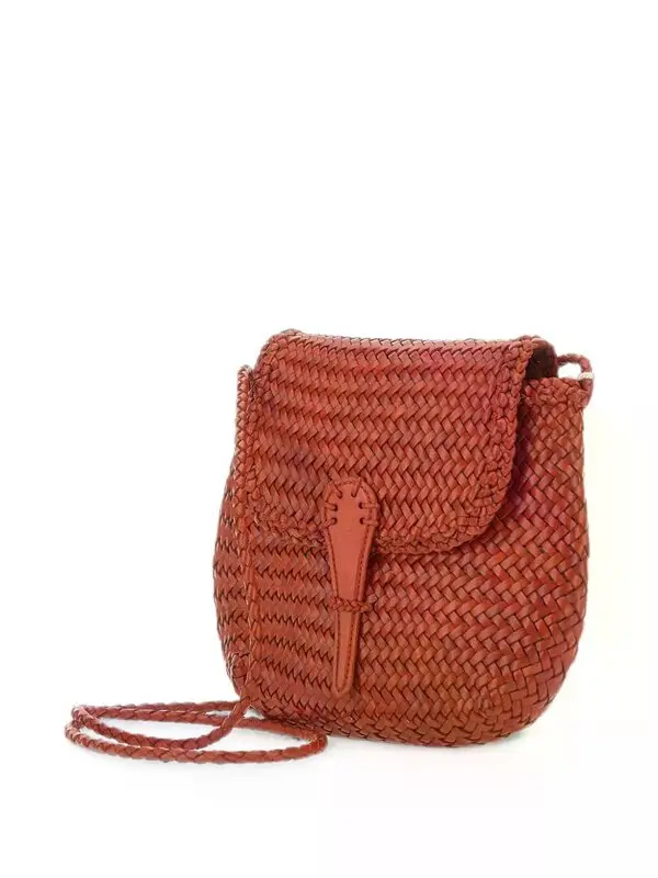 Dragon Diffusion Mini City Woven-leather Crossbody Bag