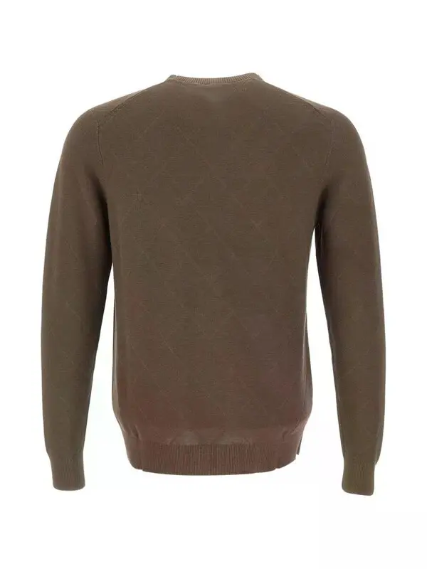 DIKTAT Diamond-knit Crew Neck Sweater