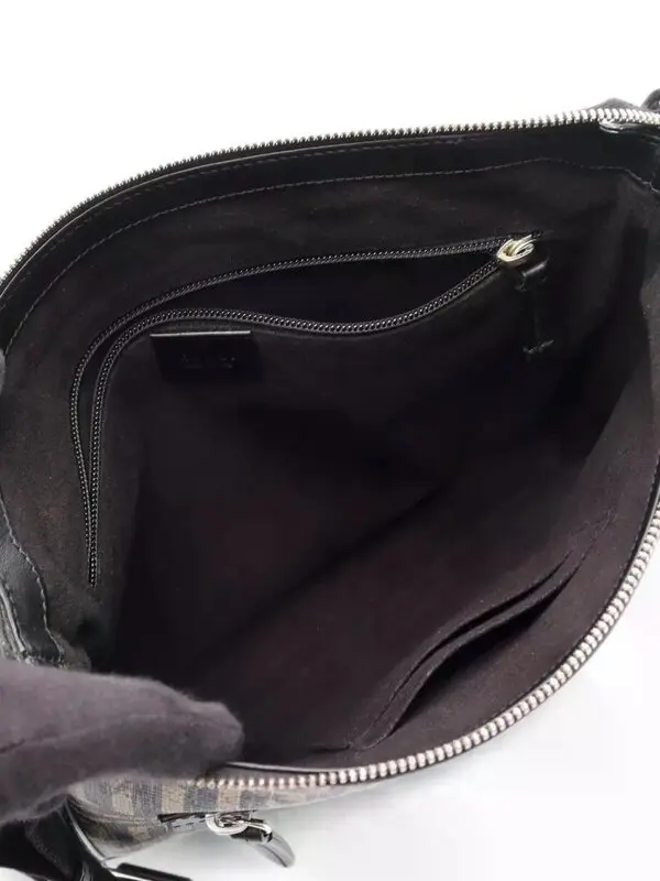 Gucci 2010s Medium Gg Kaleido Bee Shoulder Bag - Black
