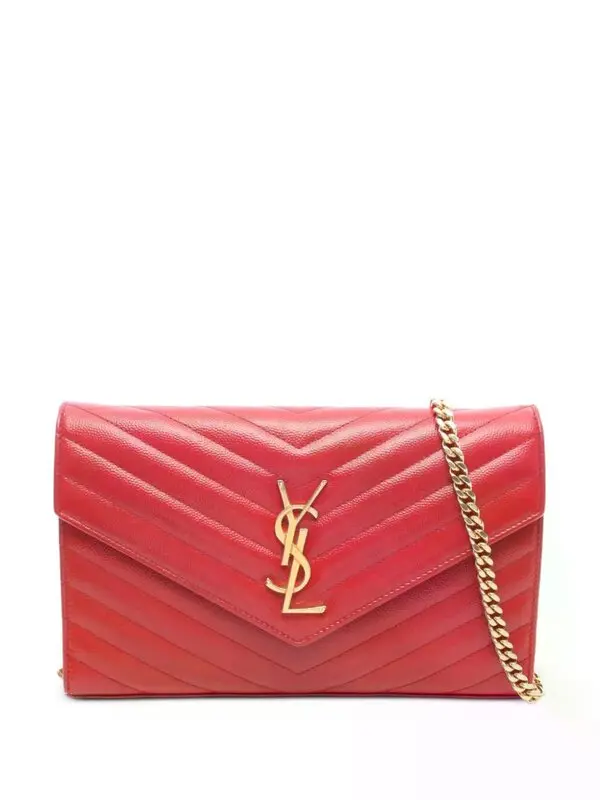 Saint Laurent 2000s Cassandra Chain-strap Shoulder Bag - Red