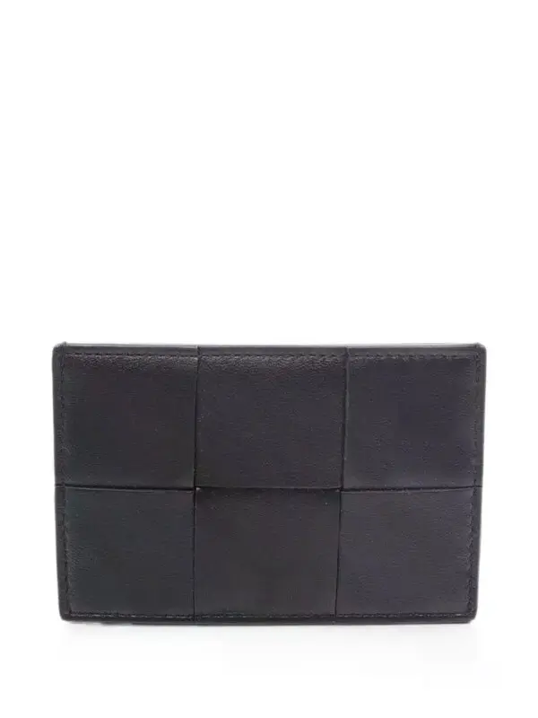 Bottega Veneta 2020s Cassette Card Case - Black