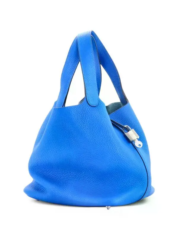 Hermès Picotin Lock Bag Clemence Mm - Blue