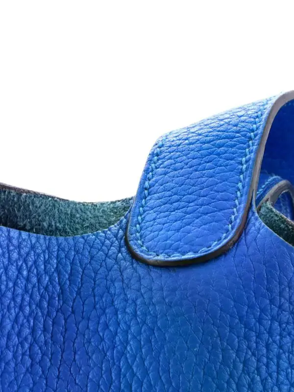 Hermès Picotin Lock Bag Clemence Mm - Blue