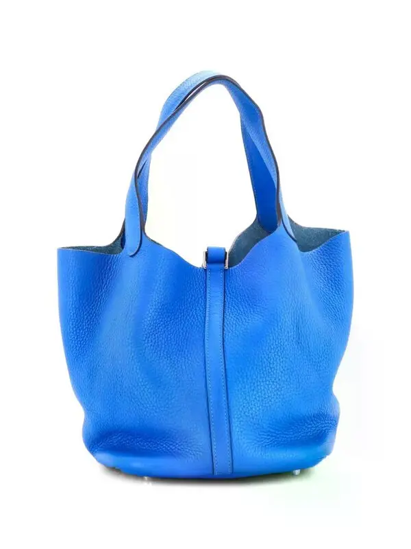 Hermès Picotin Lock Bag Clemence Mm - Blue