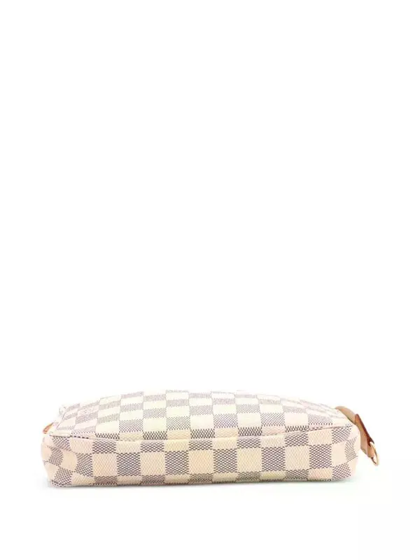 LOUIS VUITTON Pochette Accessoires Damier Clutch Bag - White
