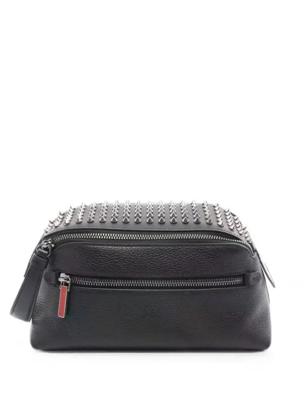 CHRISTIAN LOUBOUTIN 2020s Funky Spiked Wash Bag - Black