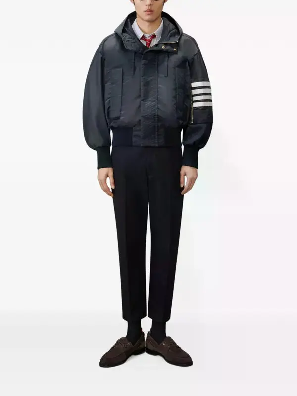 Thom Browne Tapered Chino Trousers - Blue