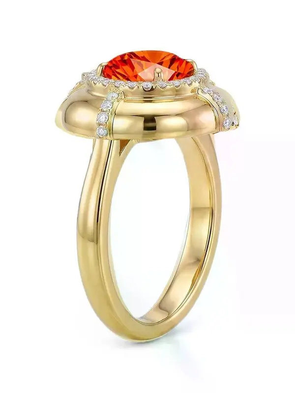 Goshwara Fire Opal Medallion Ring