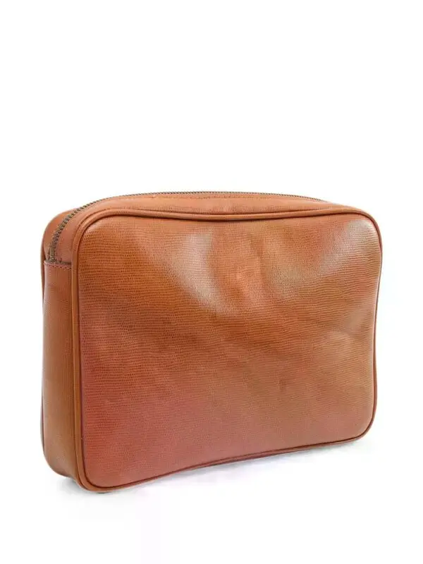 Celine 2000s Lizard-effect Clutch Bag