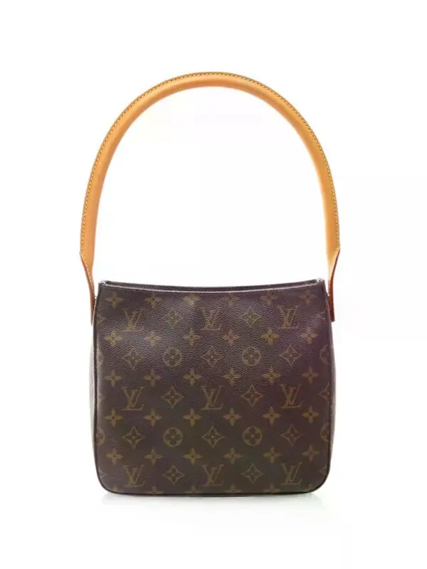 LOUIS VUITTON 2002 Mm Looping Monogram Tote Bag - Brown