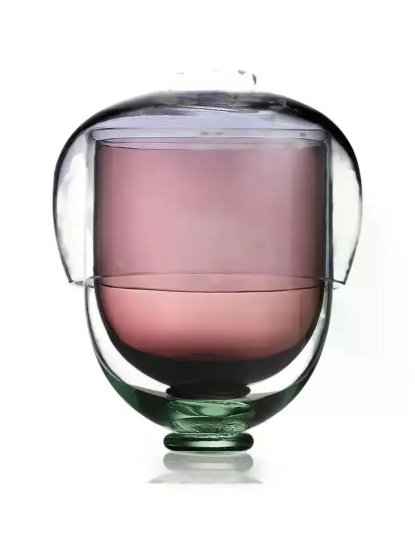 NASONMORETTI Fungo Stacked Glasses And Bowl - Pink