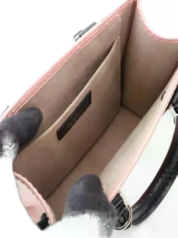 LOUIS VUITTON 2021 Petite Sac Plat Leather Tote Bag