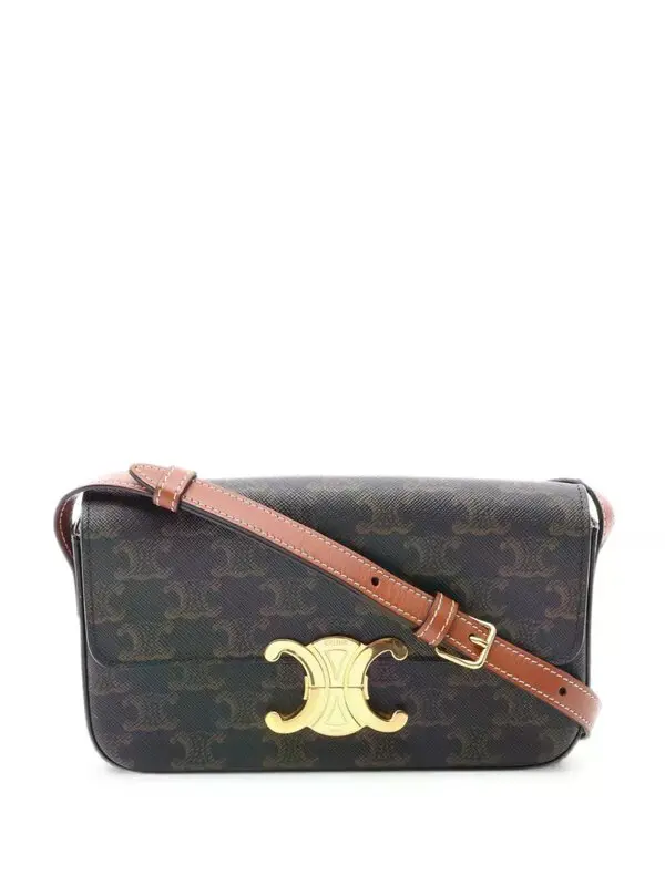 Celine 2010s Claude Shoulder Bag - Brown