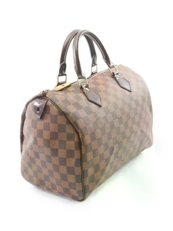 LOUIS VUITTON 2008 30 Speedy Damier Ébène Duffle Bag