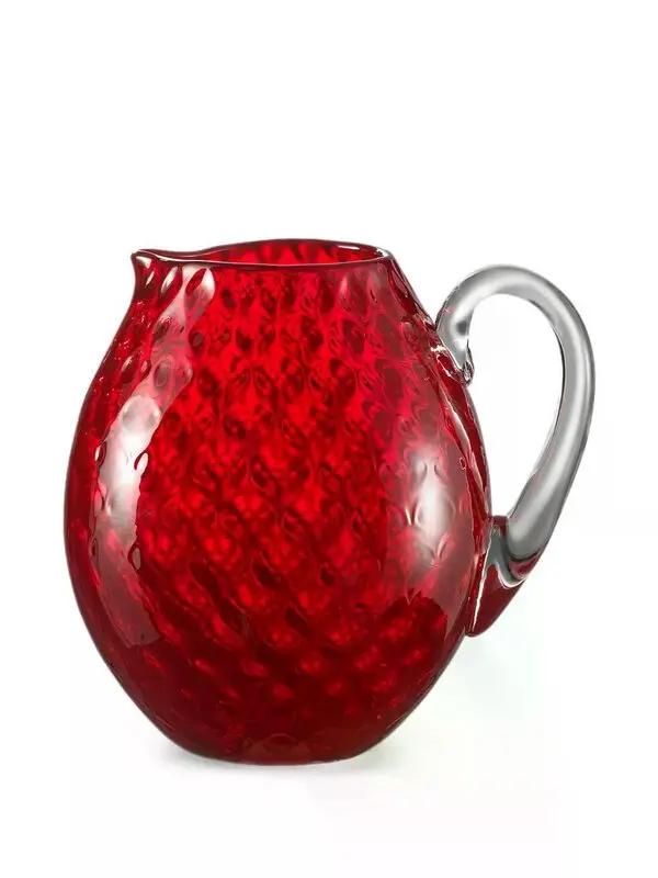 NASONMORETTI Idra Textured Jug - Red