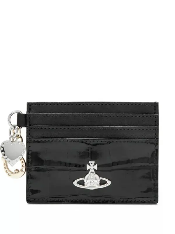 VIVIENNE WESTWOOD Orb-charm Card Holder - Black