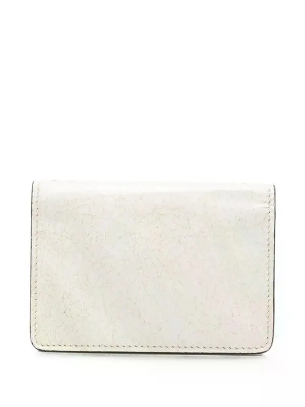 HIDESINS Crinkled-effect Logo-print Wallet - Neutrals