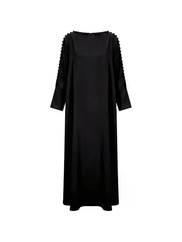 TALLER MARMO Mila Button-embellished Maxi Dress - Black