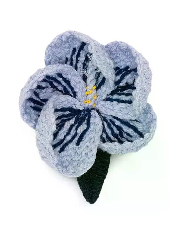 Alanui Crochet Floral Patch Brooch