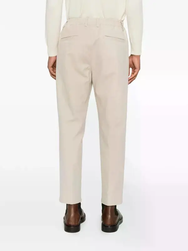 Eleventy Pleated Trousers With Elasticated Waistband