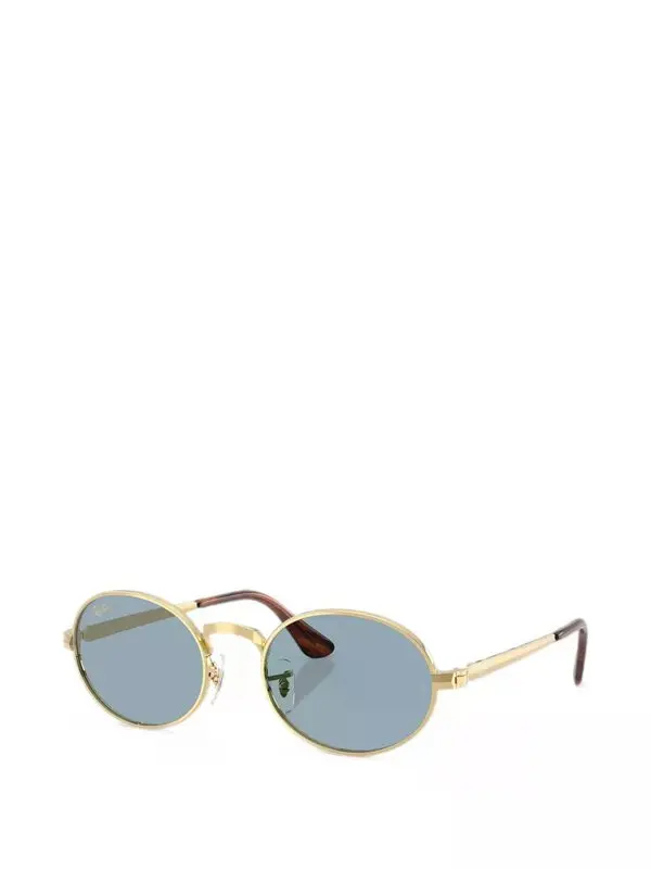 Ray-ban Oval-frame Sunglasses - Gold