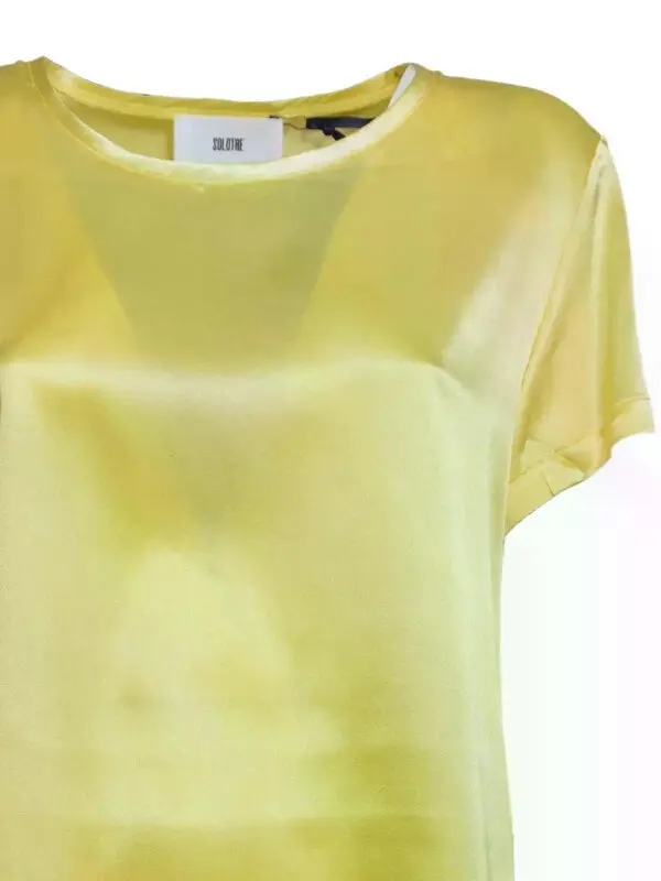 SOLOTRE Satin-finish Short-sleeved T-shirt