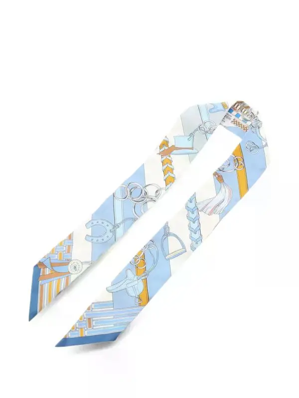 Hermès 2010s Brides Et Gris-gris Twilly Scarf