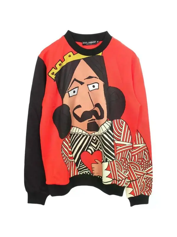 Dolce & Gabbana Graphic Print Sweatshirt - Red