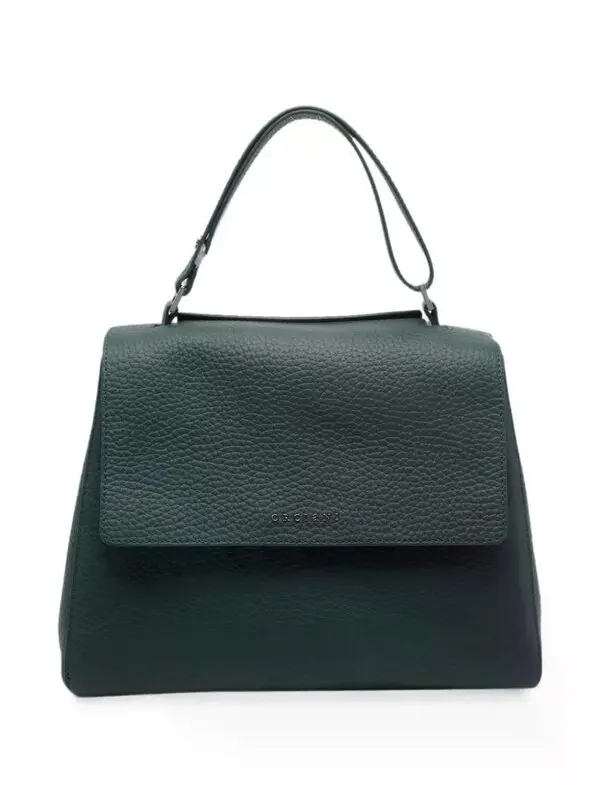 Orciani Sveva Grained Leather Handbag