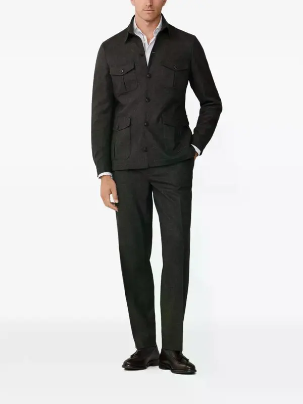 HACKETT LONDON Herringbone-pattern Jacket