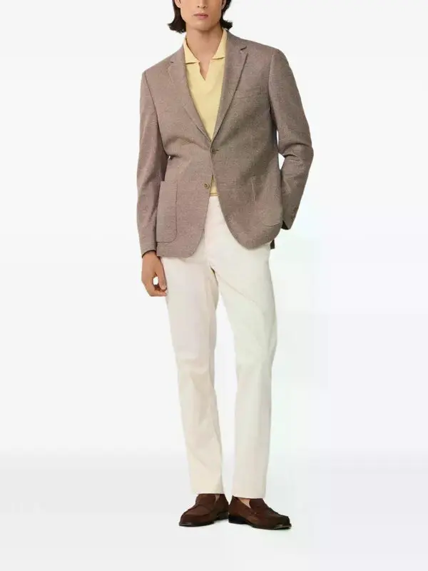 HACKETT LONDON Notch-lapel Single-breasted Blazer