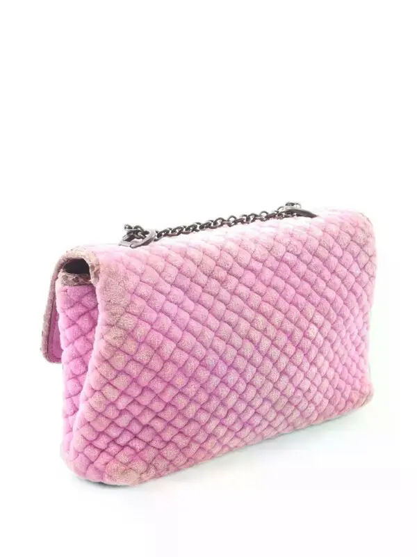 Bottega Veneta 2000s Intrecciato Chain Shoulder Bag
