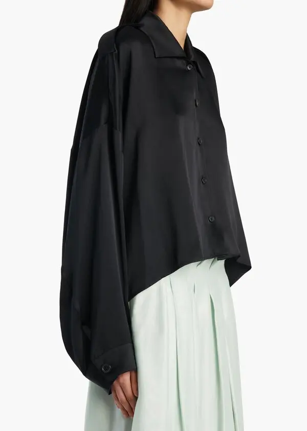 Khaite Bodine Silk Charmeuse Blouse
