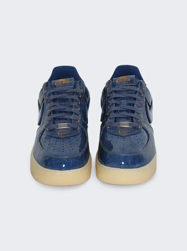 Nike Force 1 Retro Patent Leather Sneakers - Blue