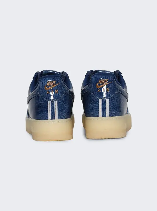 Nike Force 1 Retro Patent Leather Sneakers - Blue