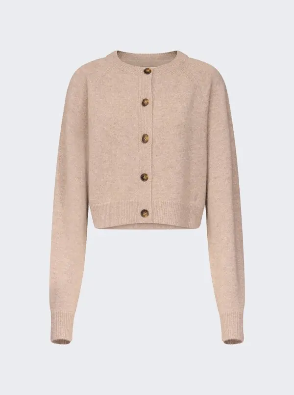 Loulou De Saison Heike Cashmere Cardigan Coast - Beige