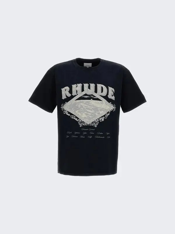 Rhude Dakar Convoy Tee Vintage And Silver