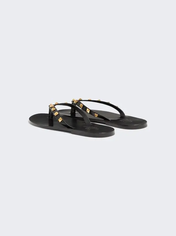 Valentino Garavani Rockstud Goatskin Flip-flop Sandals