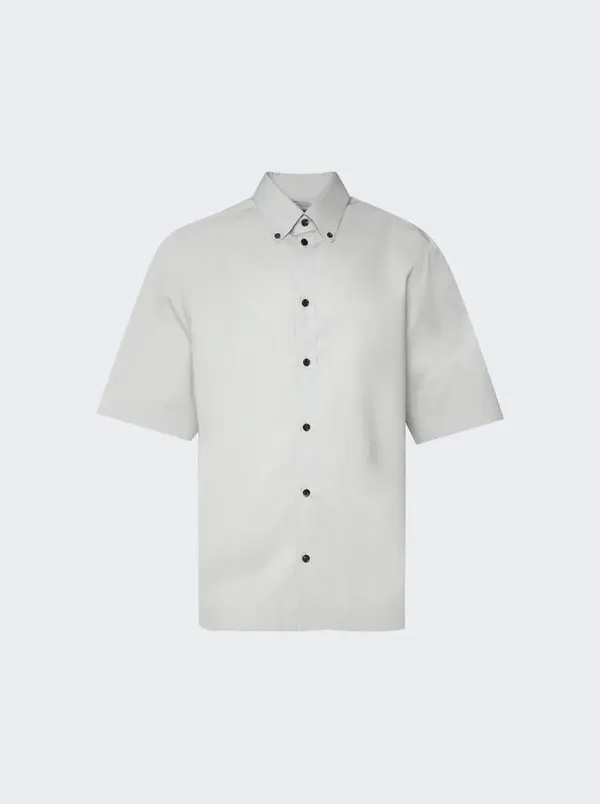 Bottega Veneta Cotton Poplin Shirt Pearl - Grey